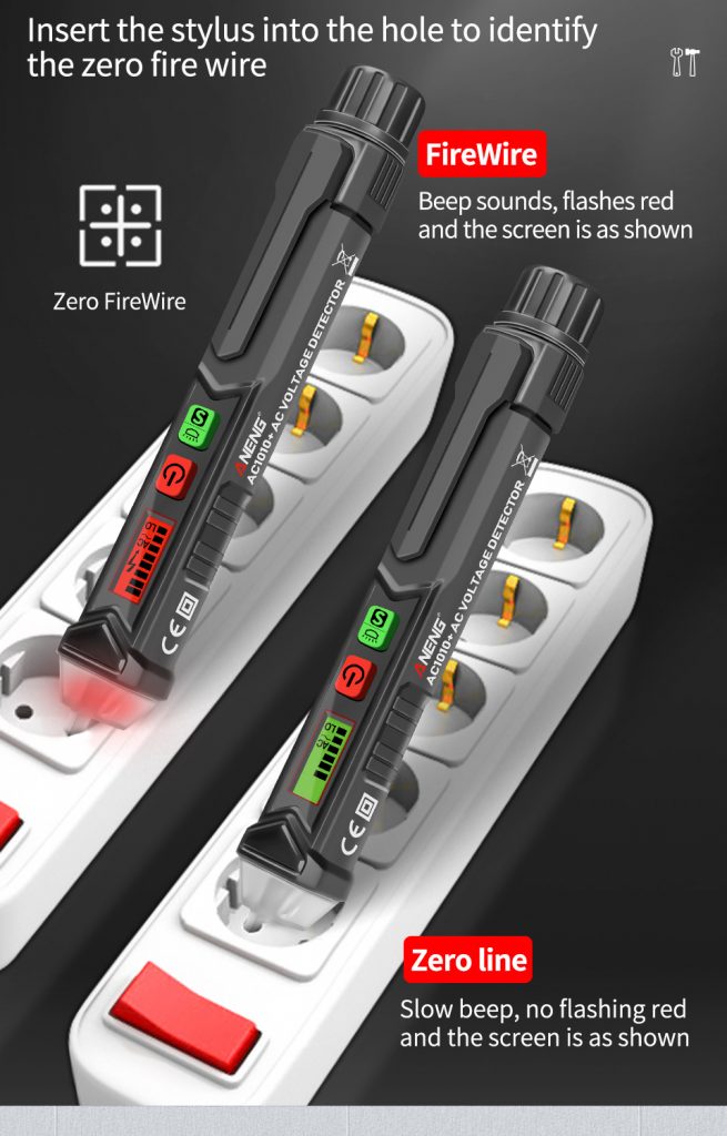 Non-contact Pen Alarm AC voltage detector NCV – ElectricalWall