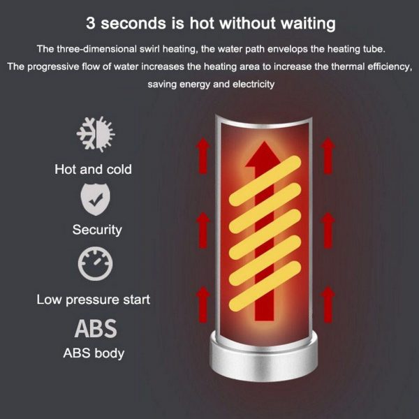 Water Heater Tap Instant Hot Faucet LCD Display Water Heating ...