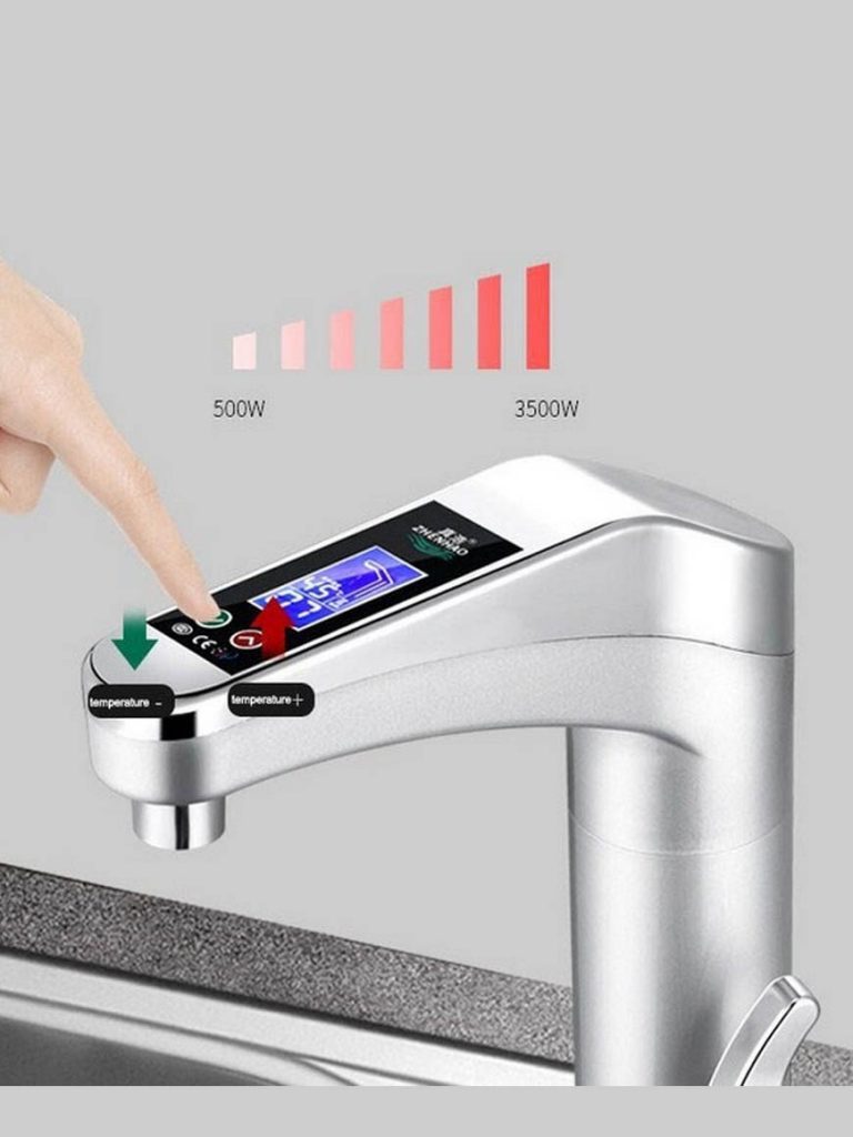 Water Heater Tap Instant Hot Faucet LCD Display Water Heating ...